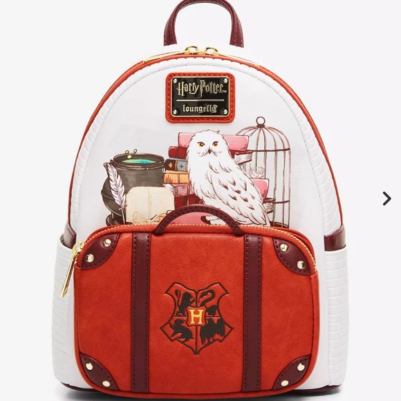 Loungefly | Bags | Loungefly Harry Potter Hedwig Suitcase Mini Backpack ...